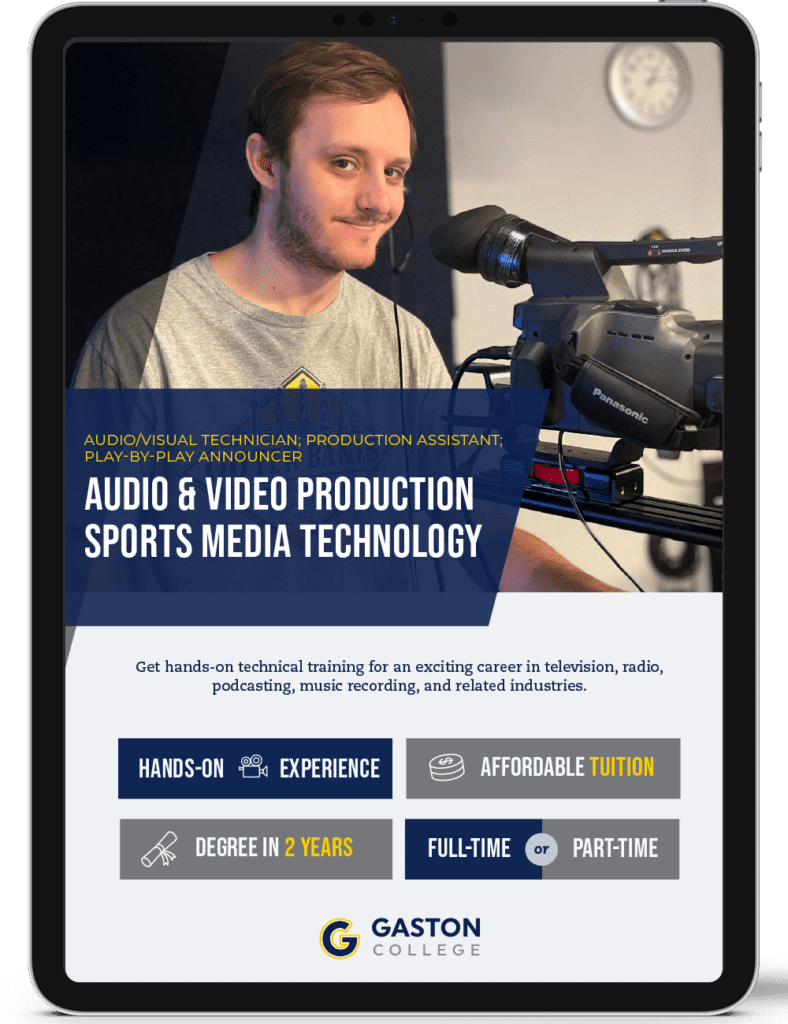 Broadcasting and Production Technology Program | Gaston College