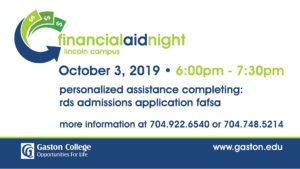 Financial Aid Night - Gaston College